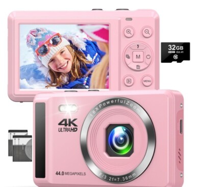 4k Digital Camera, Pink | eBay