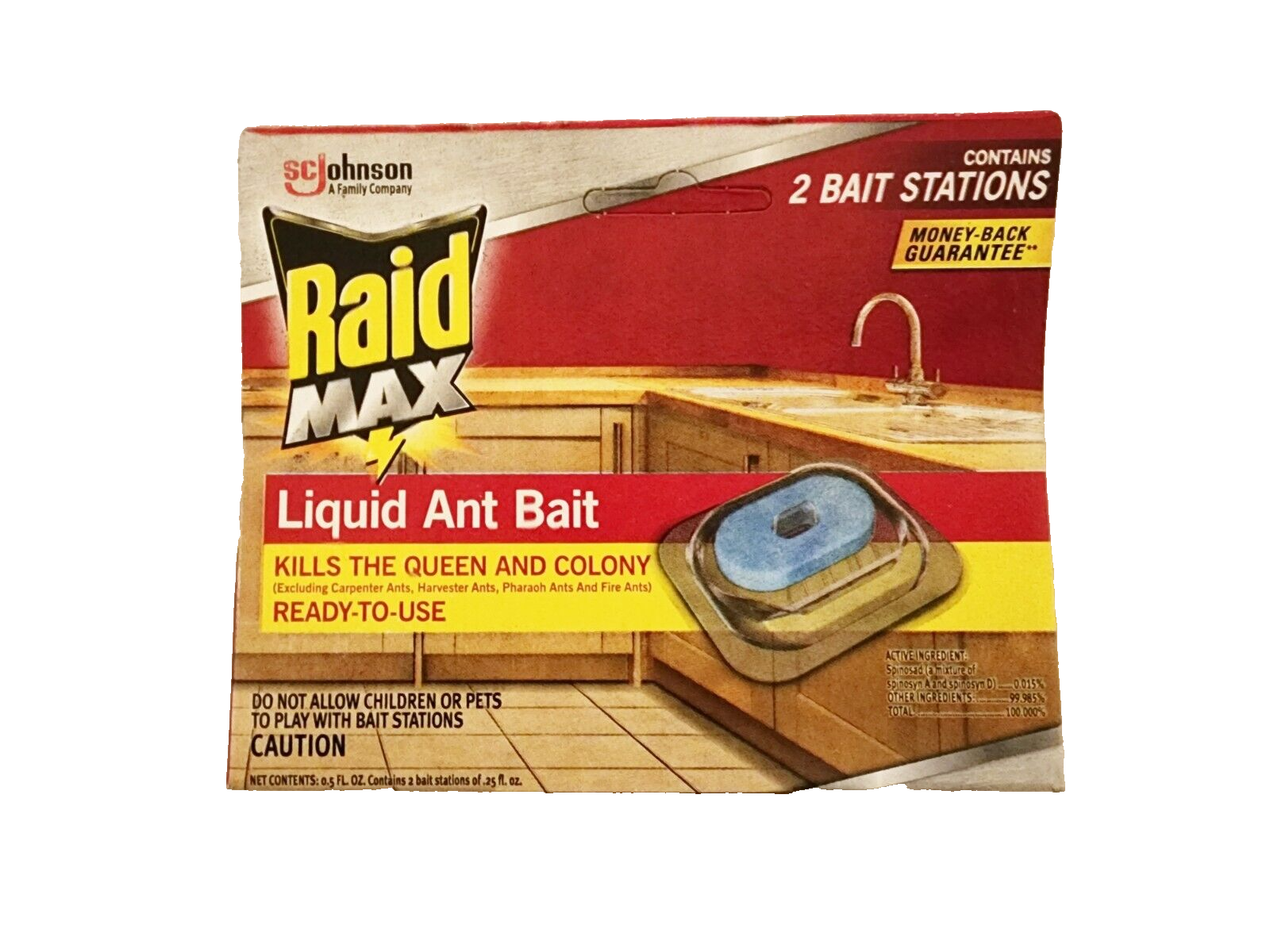🐜2 PER PK-Raid MAX Liquid Ant Bait-KILLS QUEEN & COLONY- 0.25floz- NEW ...