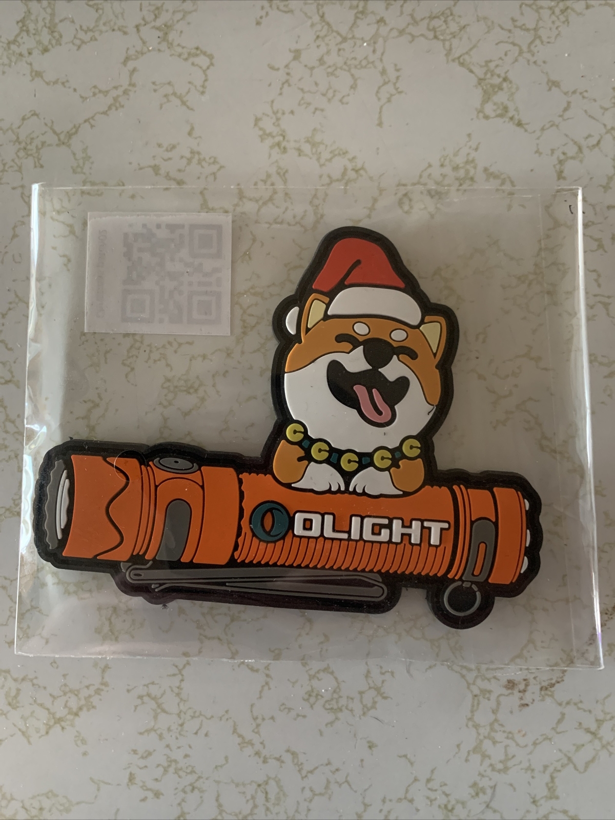 Olight Patch - Olight Christmas shiba inu dog- Olight Swag - Orange- Brand NEW! | eBay