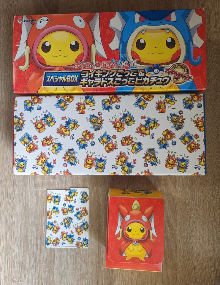 Pokemon Center Magikarp Gyarados Poncho Pikachu Box Deckbox Only XY ...