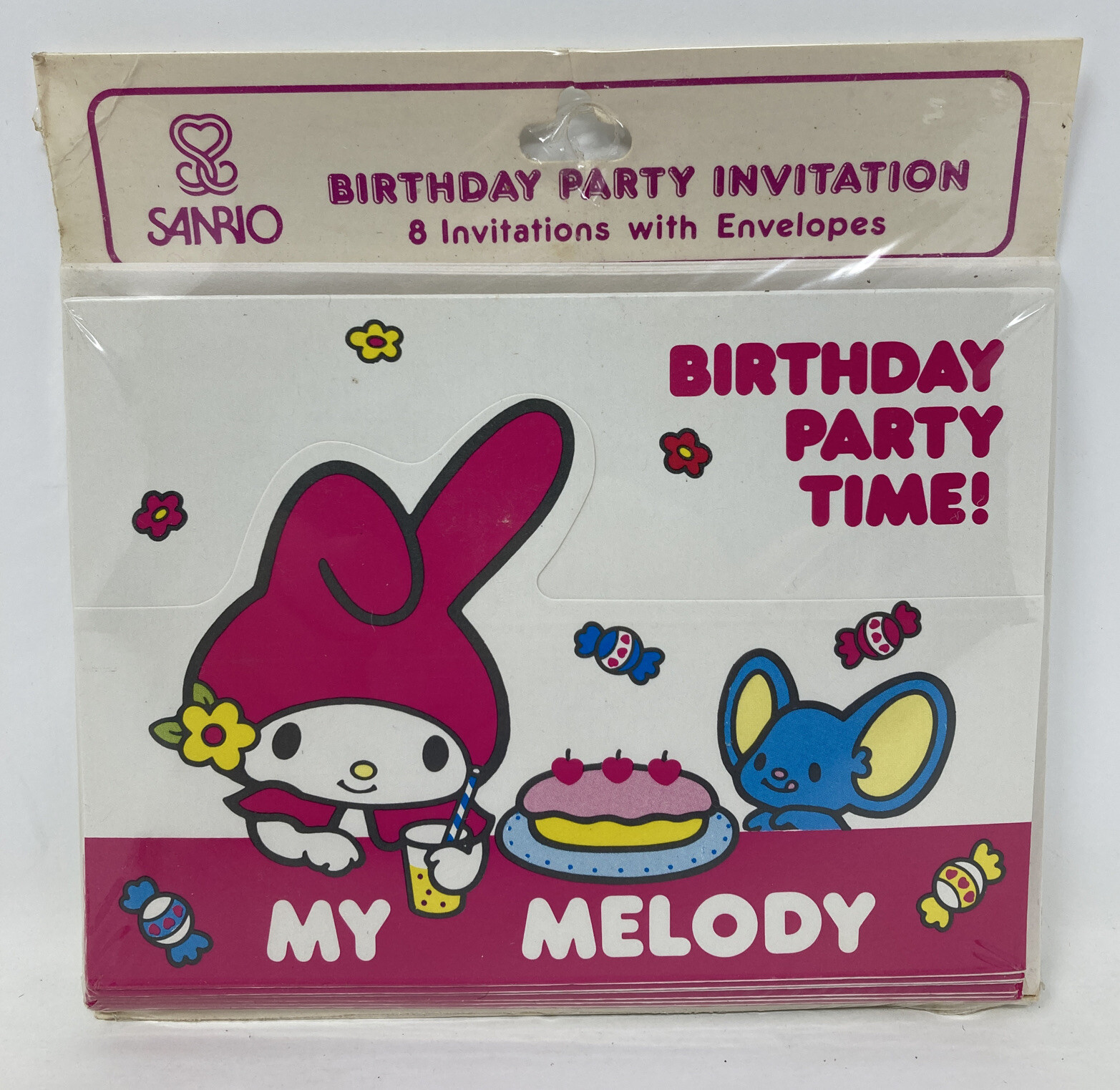 VTG NOS MY MELODY Birthday Party Invitations - 8 Pack - Sanrio 1984 ...