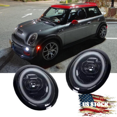 LED Headlights for 2002-2008 MINI Cooper R50 R52 R53,Pair Headlamp w ...