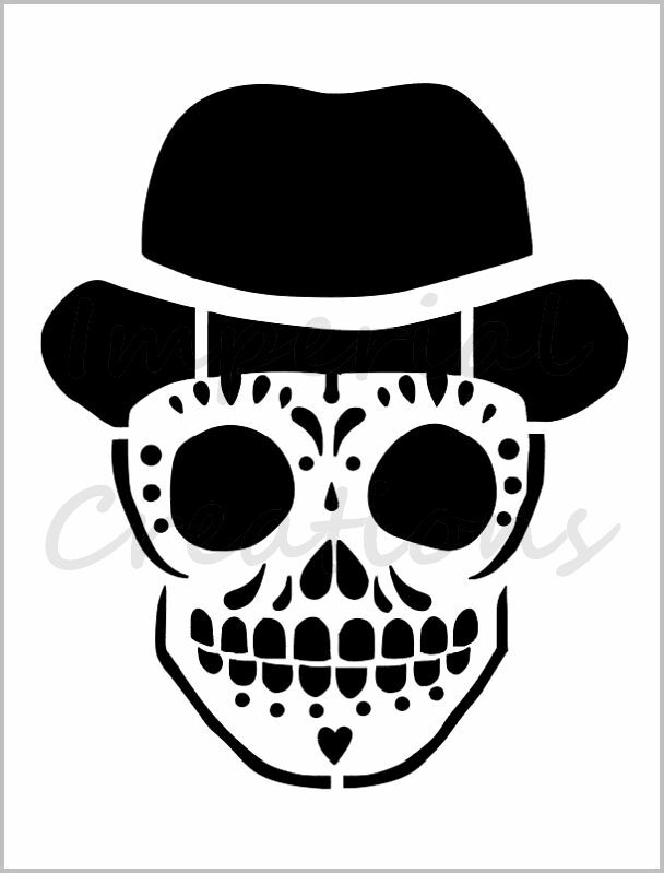 Dia De Los Muertos Stencil