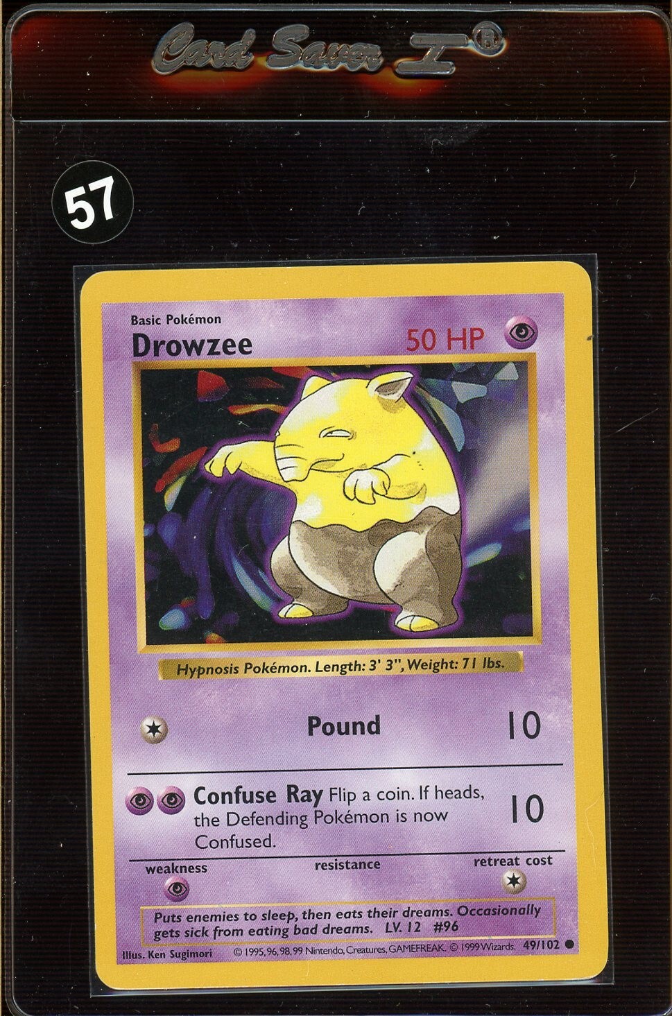 Pokemon Card Drowzee Base Set 49/102 SHADOWLESS LP | eBay