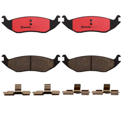 Brembo P18010N Rear Ceramic Brake Pads Kit for 2002-22 Ram 1500 / 03-09 ...