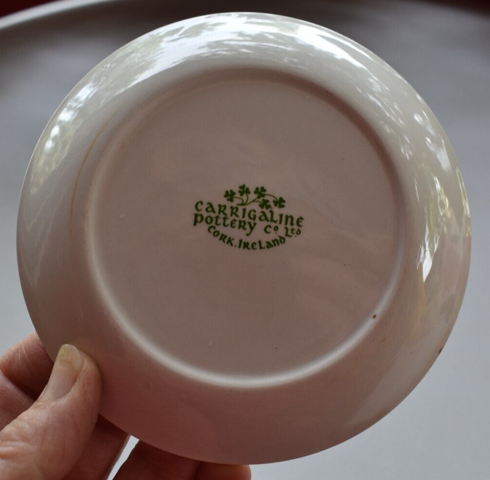 CARRIGALINE Pottery Cork, Ireland Irish Plate Shamrock Horse Plate Bowl ...