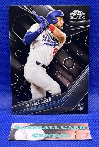 2023 Topps Chrome Black Michael Busch Rookie Card RC #89 Los Angeles ...
