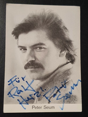 PETER SEUM Autogrammkarte handsigniert Autogramm | eBay.de