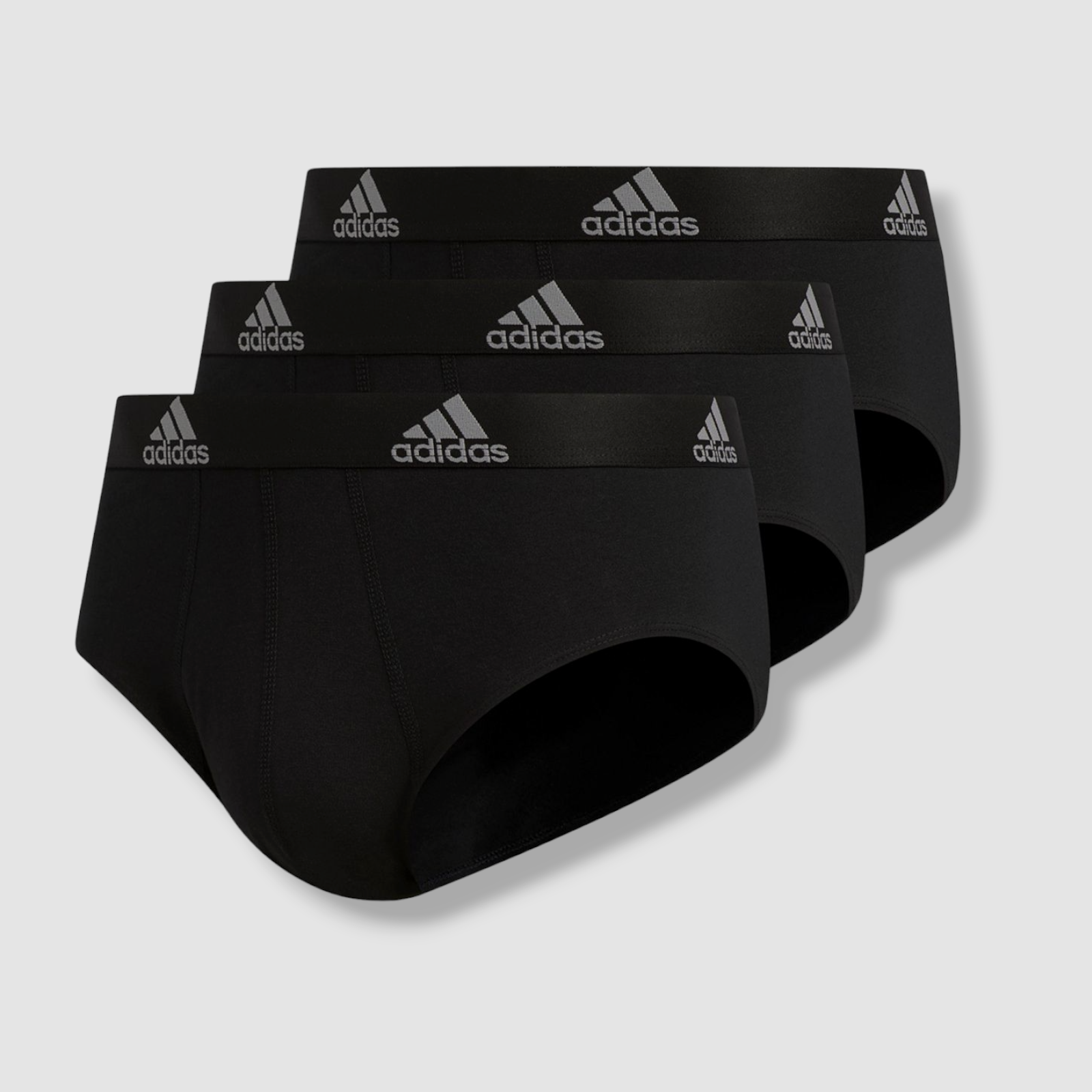 $30 Adidas Underwear Men's Black Climalite Stretch Cotton 3-Pack Brief ...