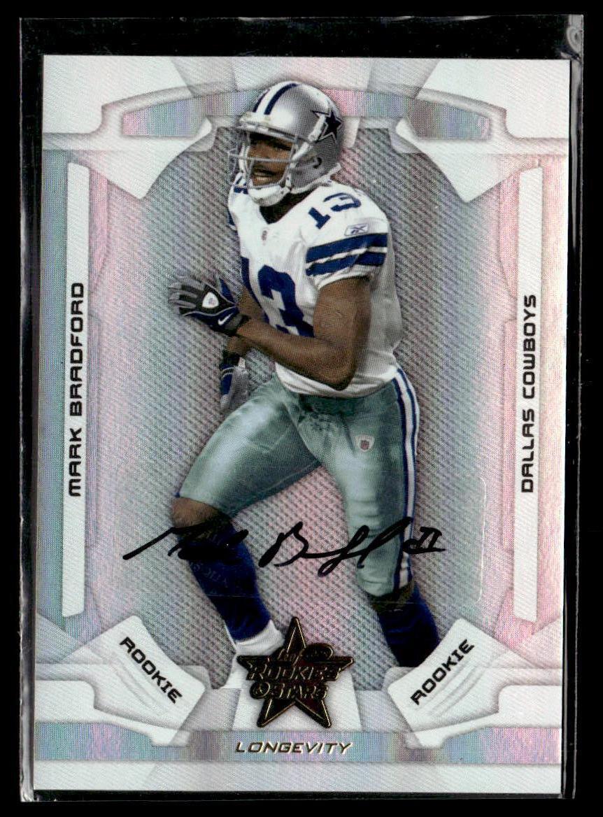 2008 Leaf Rookies & Stars Longevity #161 Mark Bradford #/500 auto card ...