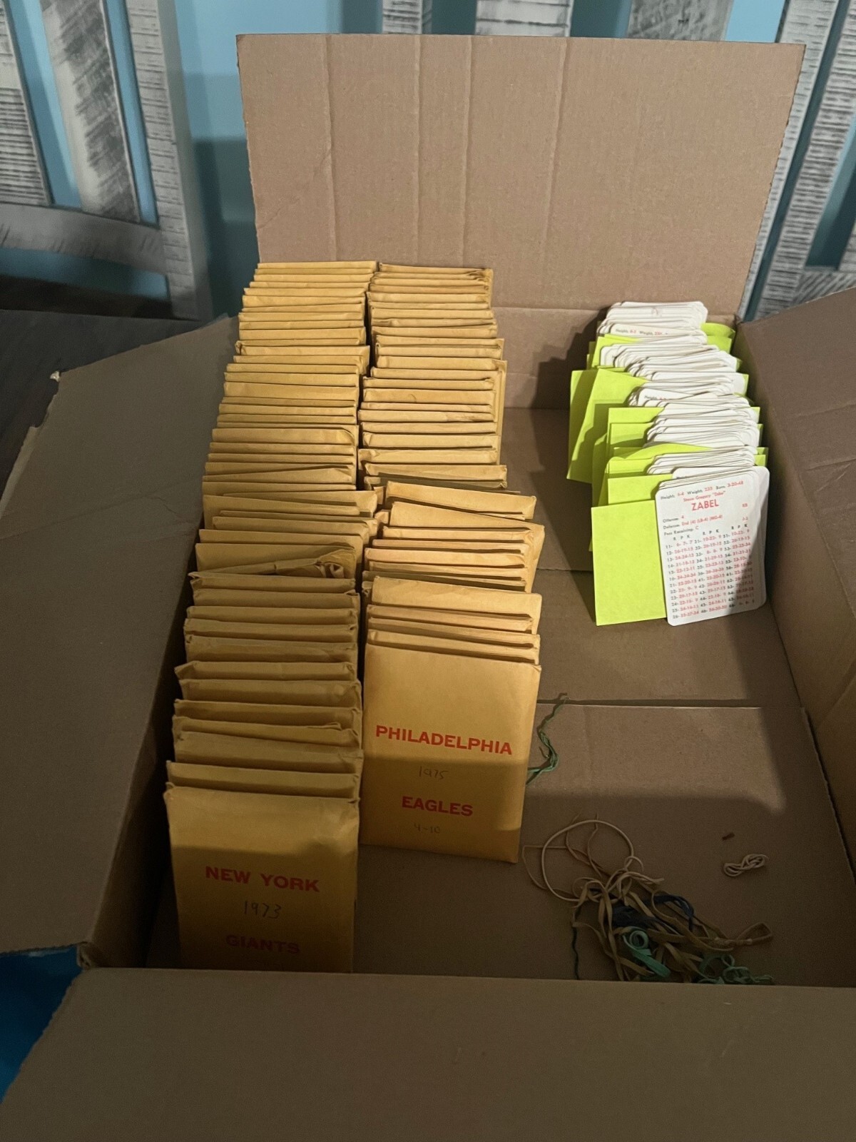 HUGE LOT of APBA Football card team sets Vintage MUST SEE | eBay
