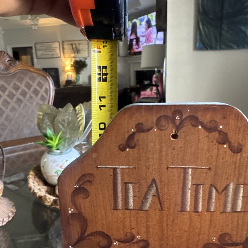 VTG Wood SALT/TEA Hand Painted Farm Folk Art Wall Hanging Storage ...