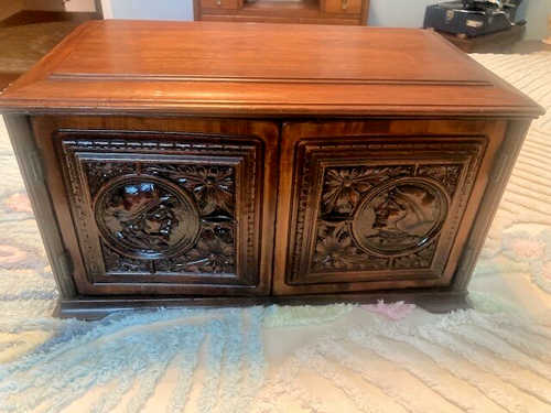 ANTIQUE VICTORIAN OAK LETTER CABINET CHEST 1885 ENGLAND MUSEUM ...