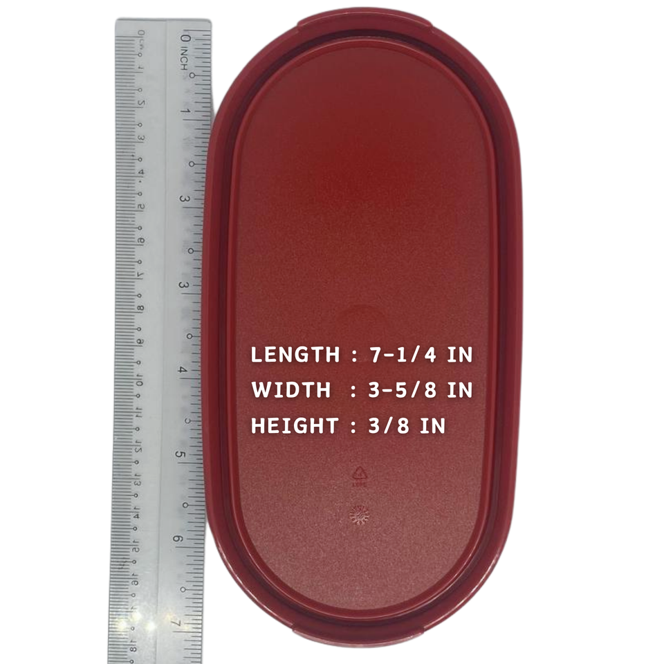 Tupperware Modular Mates Oval Replacement Top Lid Seal #1616 Dark Red ...