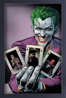 BATMAN JOKER PICK A CARD 13x19 FRAMED GELCOAT DC COMICS BRUCE WAYNE ...