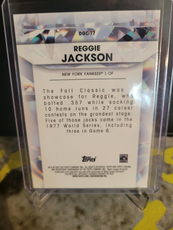 2022 Topps Chrome Update Reggie Jackson #DGC-17 Diamond Greats New York ...
