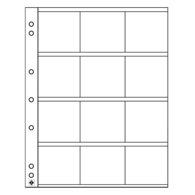 Lighthouse Numis Coin Pages for 2x2" Holders 12 Clear Pockets t Pack/5 ...