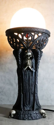 Ghastly Illumination Sinister Skeleton Grim Reapers Sculptural Table ...
