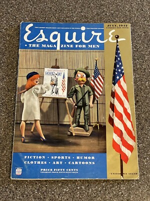 Esquire Magazine July 1942 Varga Girl Centerfold Pinup Poster Vintage ...