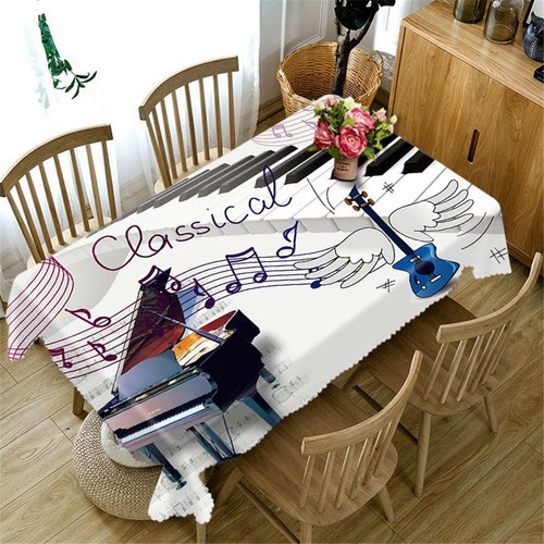 Psychic Pianist 3D Tablecloth Table cover Cloth Rectangle Wedding Party ...