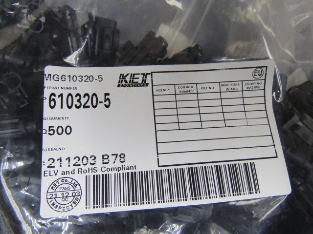 KET MG610320-5 Qty of 50 per Lot HOUSING MALE 2P 610320-5 | eBay