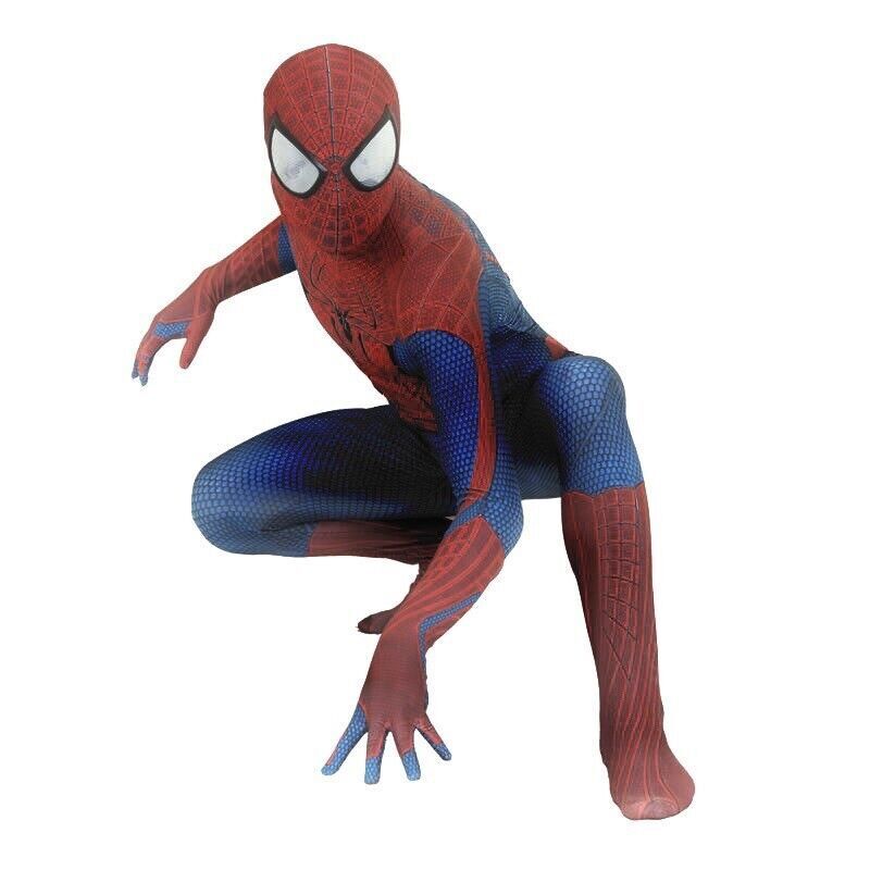 TASM 1 The Amazing Spider-Man 1 suit cosplay costume Detached mask Men ...