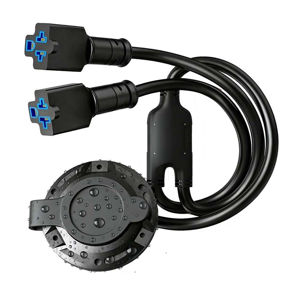 20A 125V Inlet Plastic Housing Panel Mount Port Single Piece Unit For ...