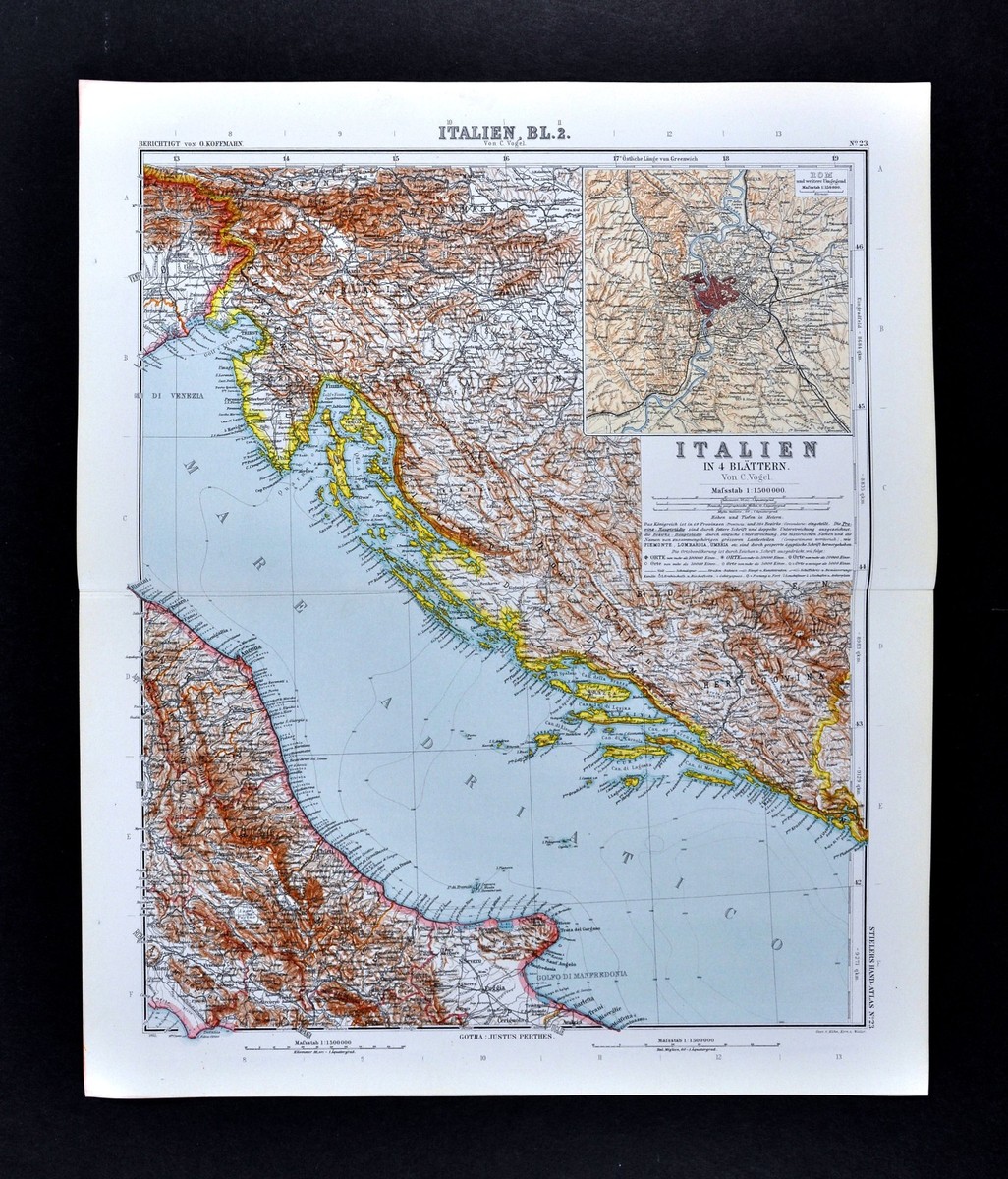 Printable Map Italy And Croatia