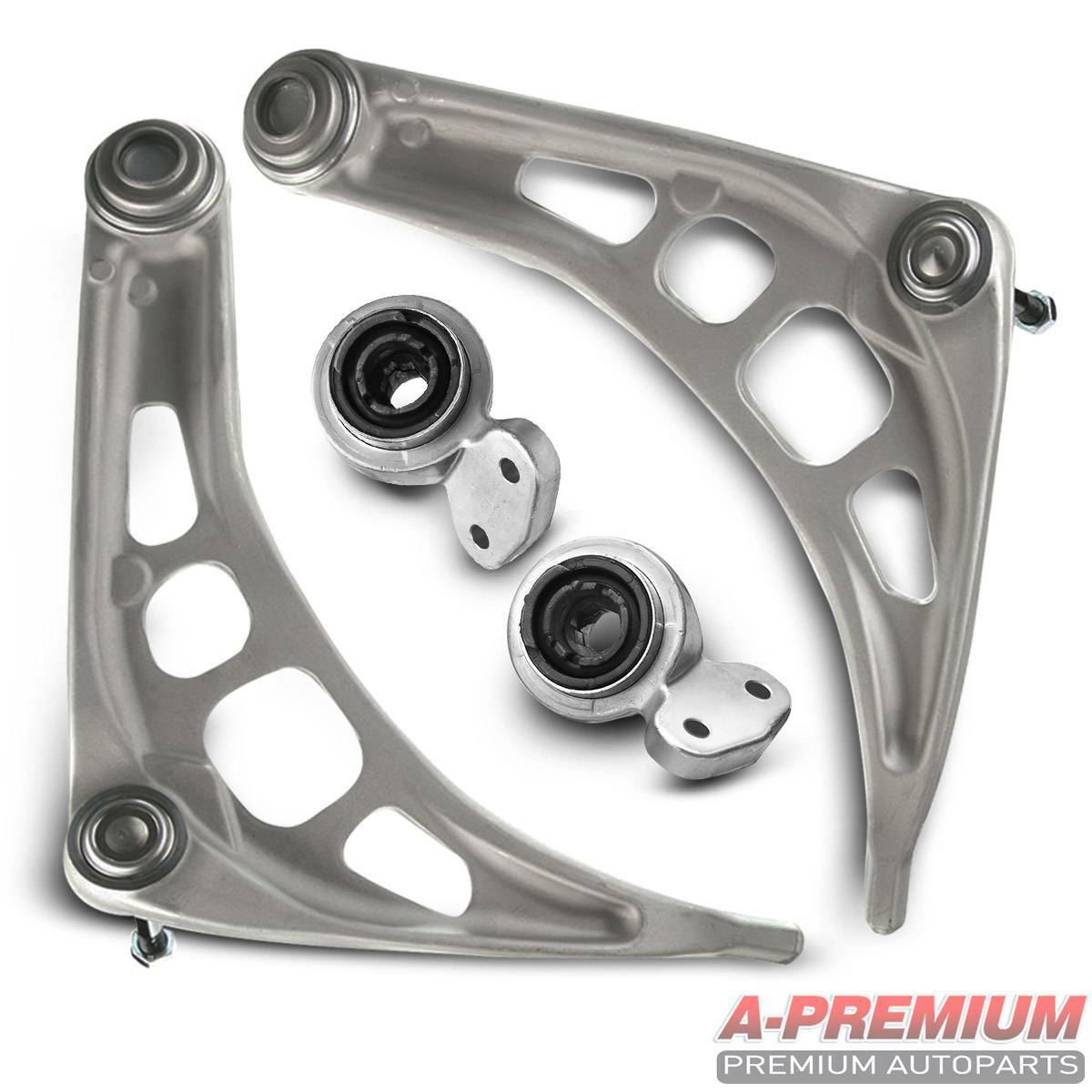 4x Front Lower Control Arm with Ball Joint & Bushing Kit for BMW E46 3 ...