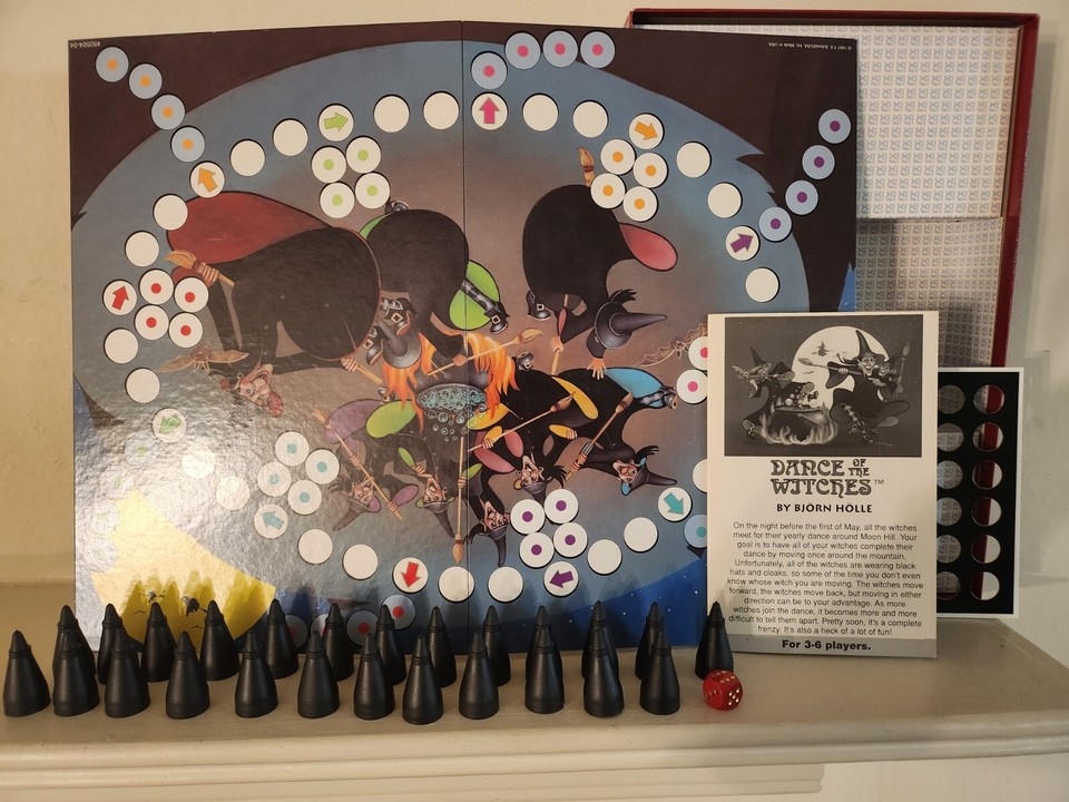 Vintage 1997 Schmid DANCE OF THE WITCHES Board Game By Bjorn Holle ...