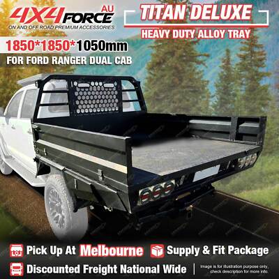 4X4FORCE Aluminium Trays 1850x1850x1050mm for Ford Ranger Dual Cab Ute ...