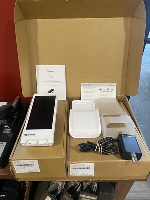 Clover Flex 3 Handheld POS System C405 + Wireless Cradle K405 + Charger ...