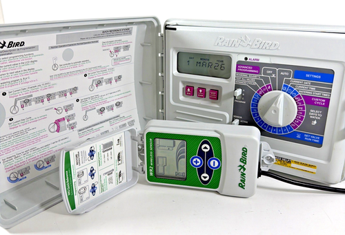 Rain Bird ESP-M Sprinkler Controller w/ 2 Modules & WR2 Rain/Freeze ...