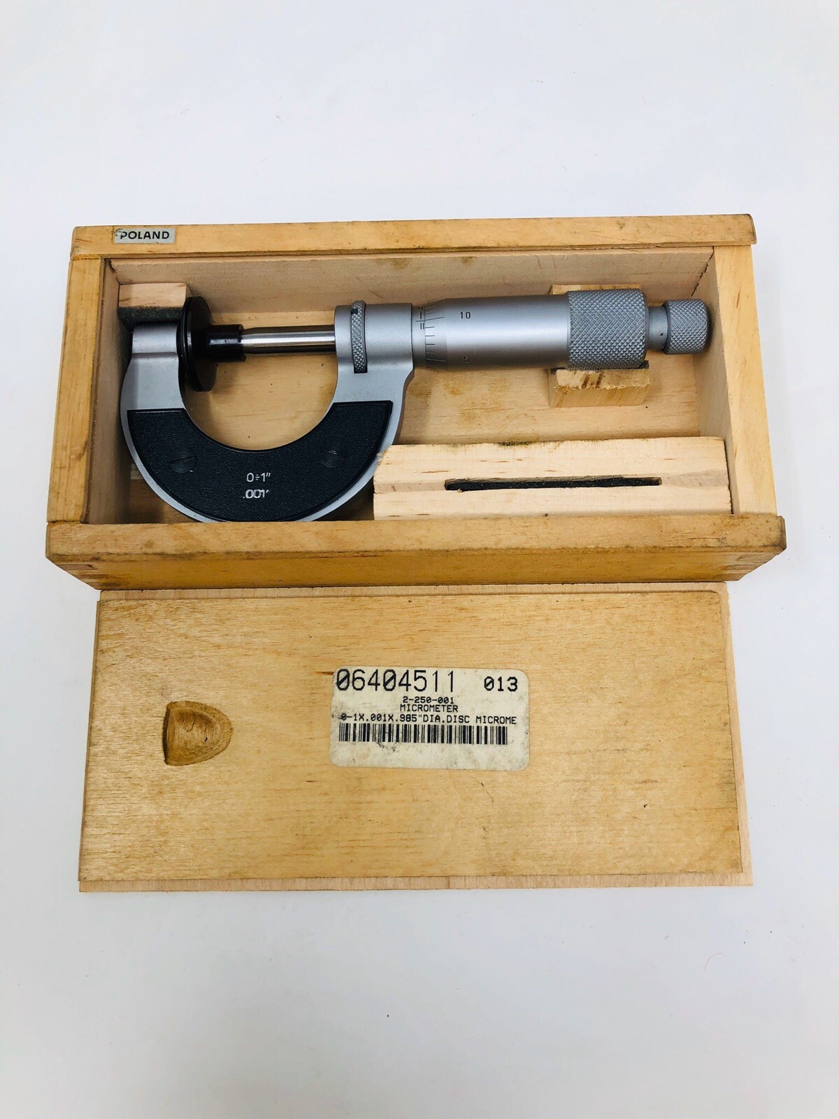 VIN POLAND .001’ 0-1” Micrometer 2-250-001 | eBay