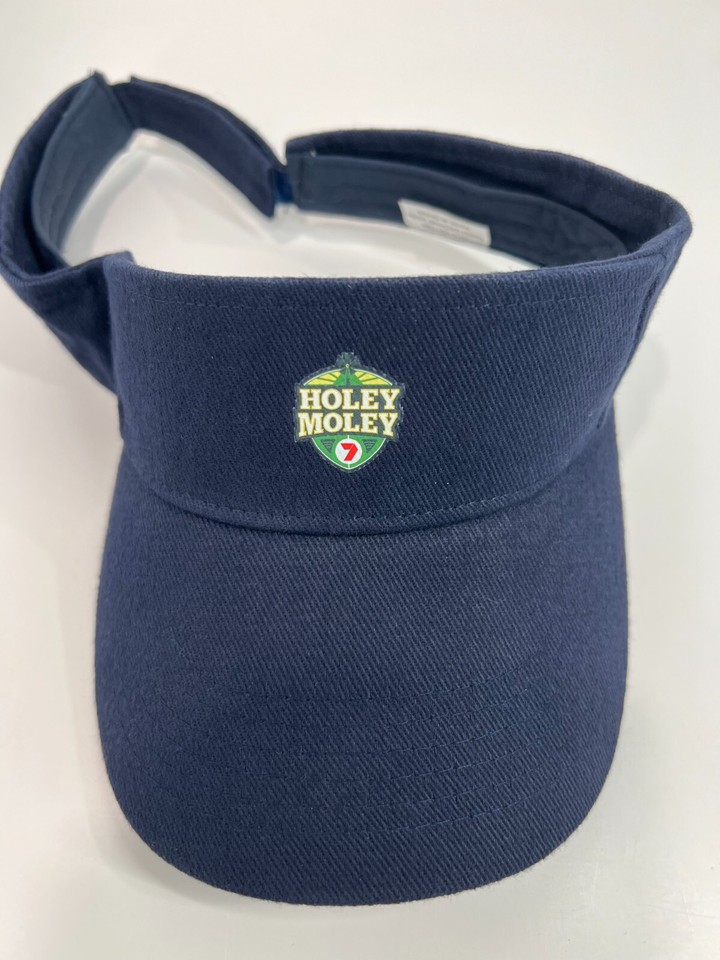 Holey Moley TV Show golf visor cap hat blue adjustable one size fits ...