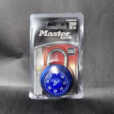Master Lock 1530DCM Locker School Combination Padlock Blue *r1a6 | eBay