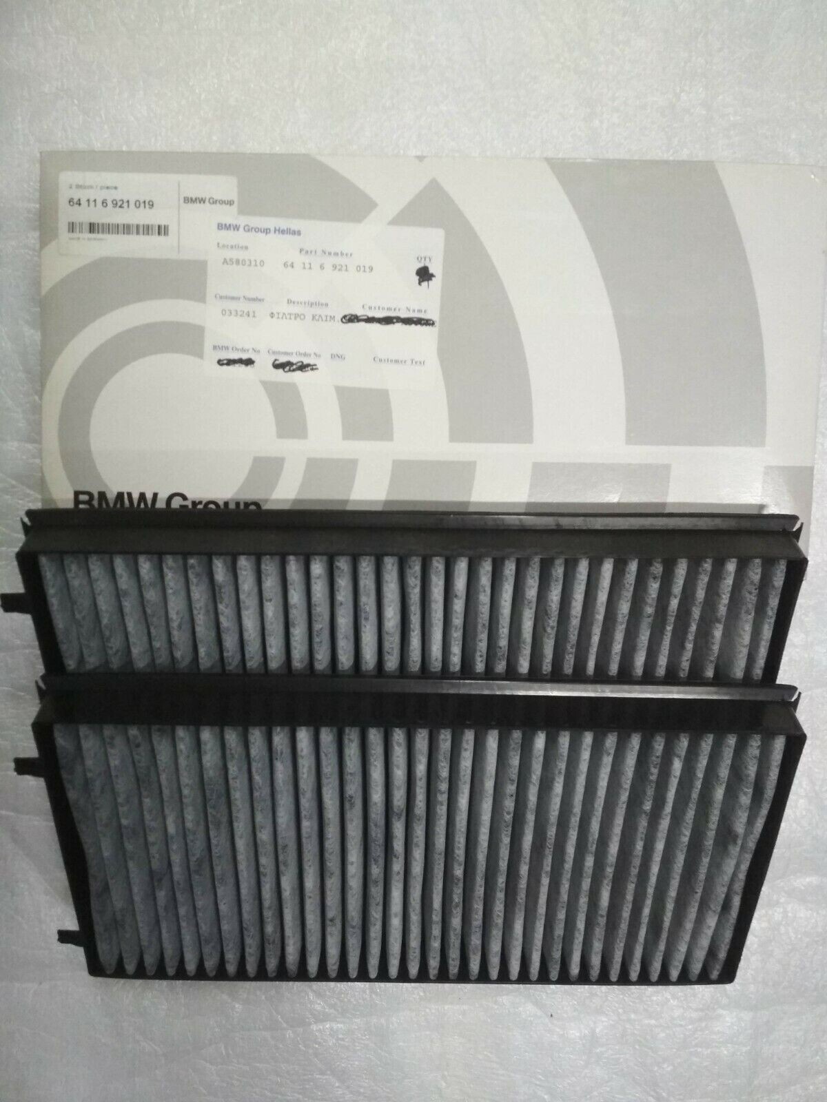 BMW E65-E66-E67 interior air filters (2) !!NEW!! !!GENUINE ...