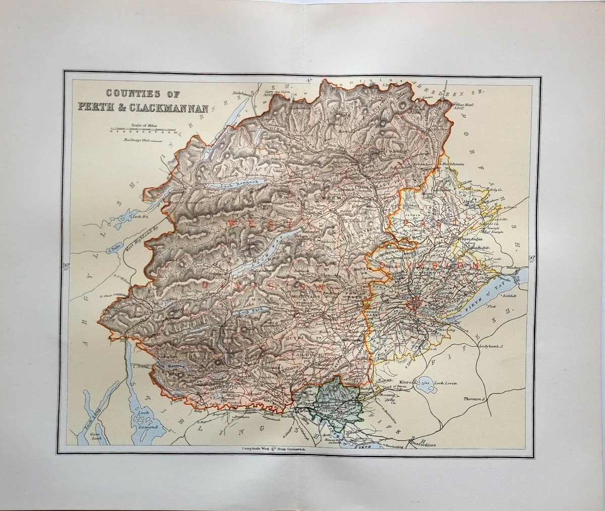 Perth Scotland Map Purchase