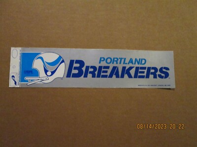 USFL Portland Breakers Vintage Defunct Circa 1982 Team Logo Bumper ...