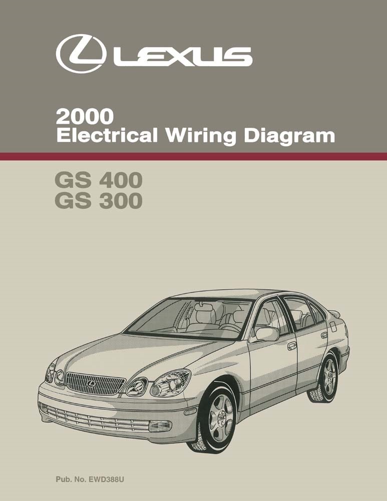2000 Lexus GS 400 GS 300 Wiring Diagrams Schematics Layout Factory OEM ...