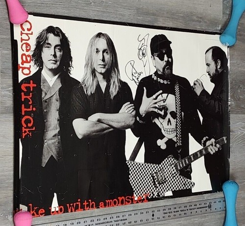 1994 Cheap Trick Autograph by Rick Poster Original Woke Up w/a Monster ...
