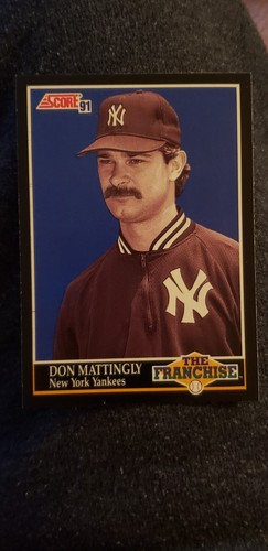 1991 Score Baseball Card #856 Don Mattingly The Franchise New York ...