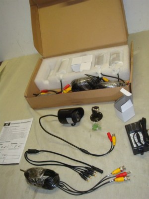 4 QTY MVPOWER TV-CB6010 600TVL IR DAY/NIGHT WEATHERPROOF CCTV SECURITY ...