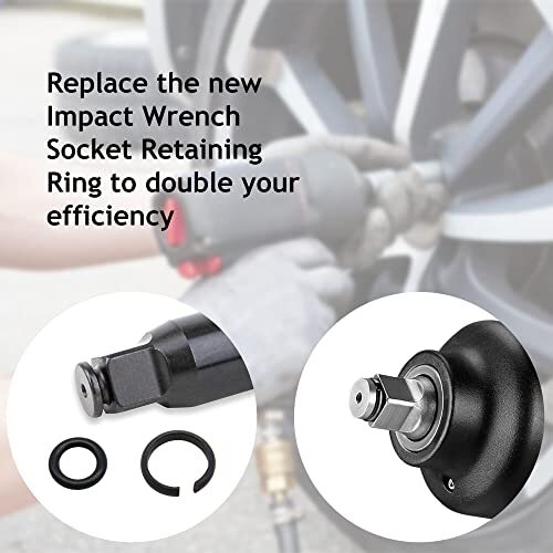 5 Sets 3/8" and 5 Sets 1/2" Impact Retaining Ring Wrench Socket Clip ...