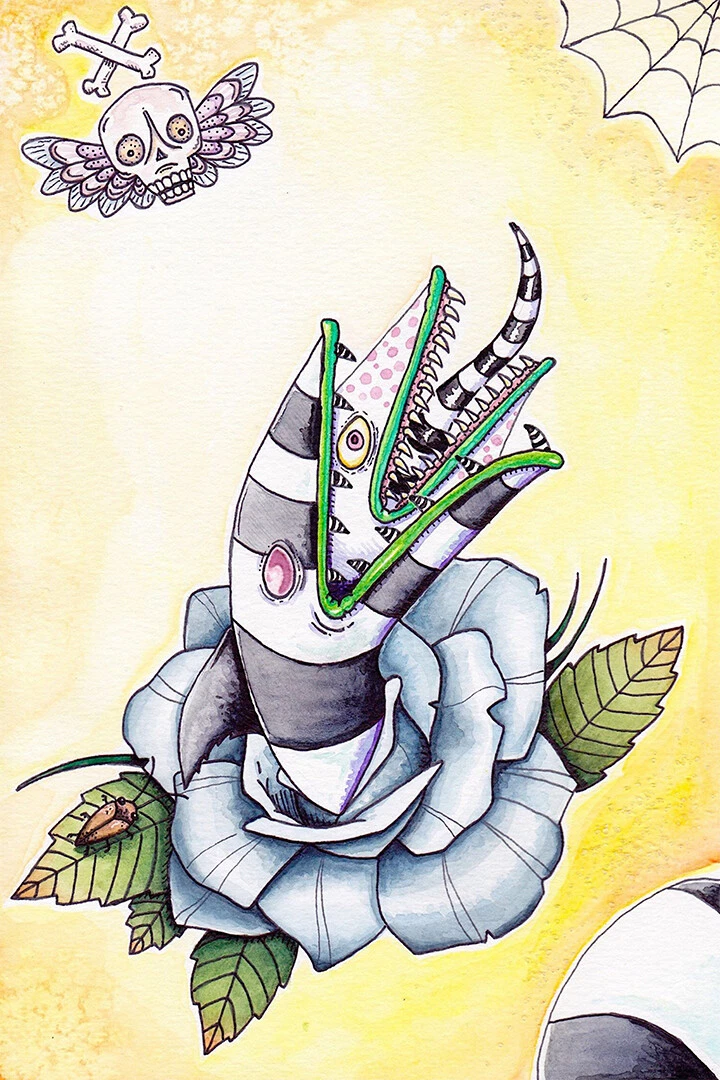 Sandworm Beetlejuice Drawing