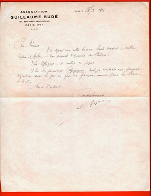 AF77-L.A.S-PAUL MAZON-HELLÉNISTE-[LYCÉE LOUIS LE GRAND]-1921 | eBay