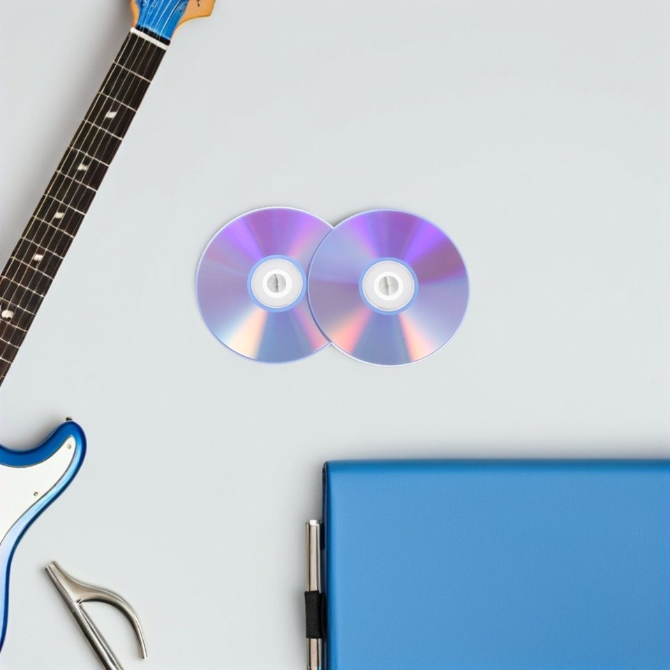 2 Pcs Blank Dvd Discs for Burning Cd Storage Quality Recordable Cd-r ...