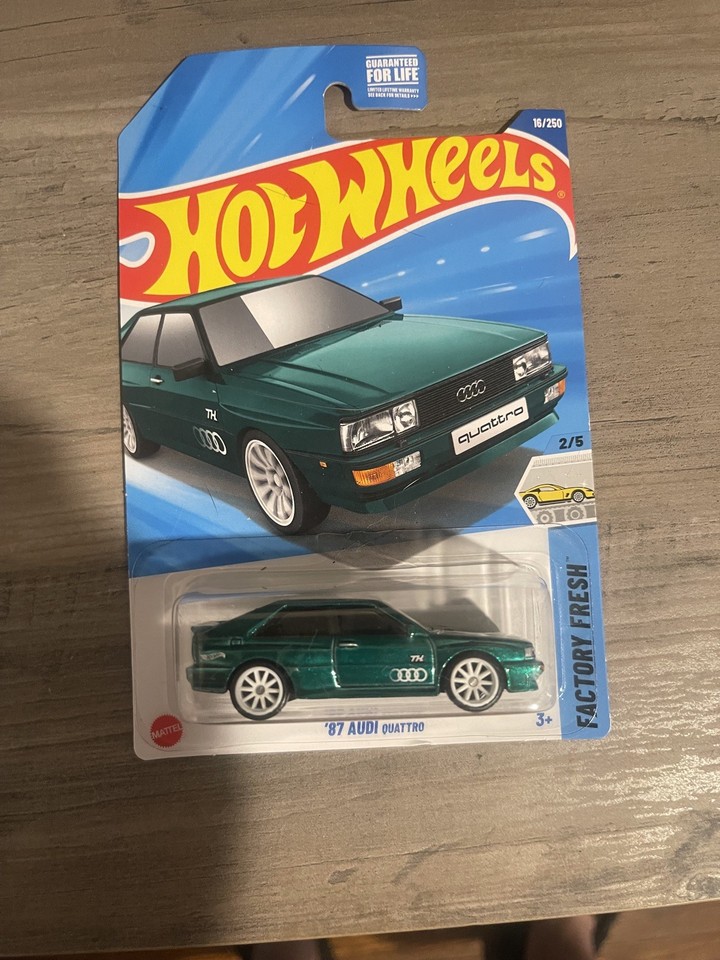 2025 Hot Wheels Super Treasure Hunt STH Green ‘87 Audi Quattro Factory ...