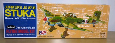Guillows Junkers JU 87-B Stuka Balsa Model Plane Kit 508 | eBay UK