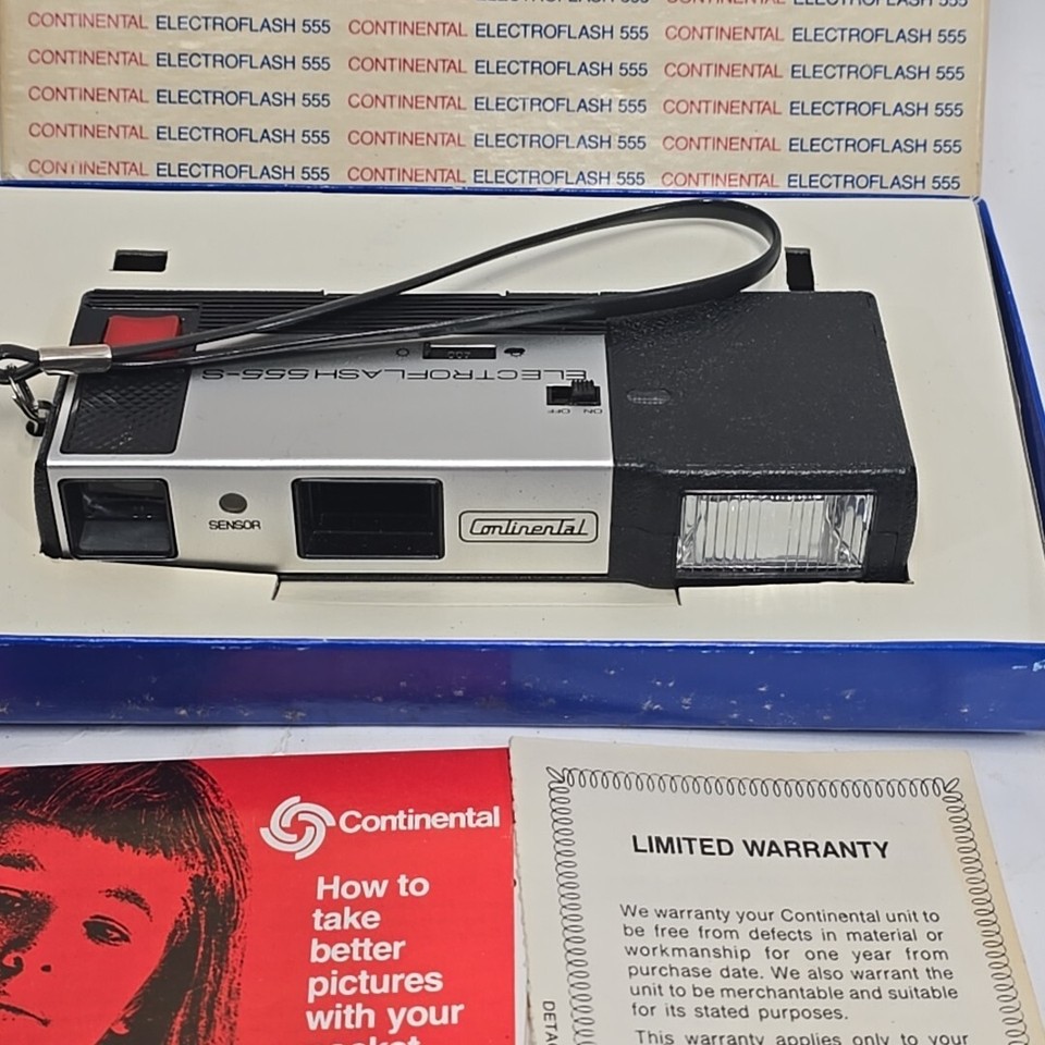 1977 Continental Electroflash 555s 110 Pocket Point Shoot Film Camera ...